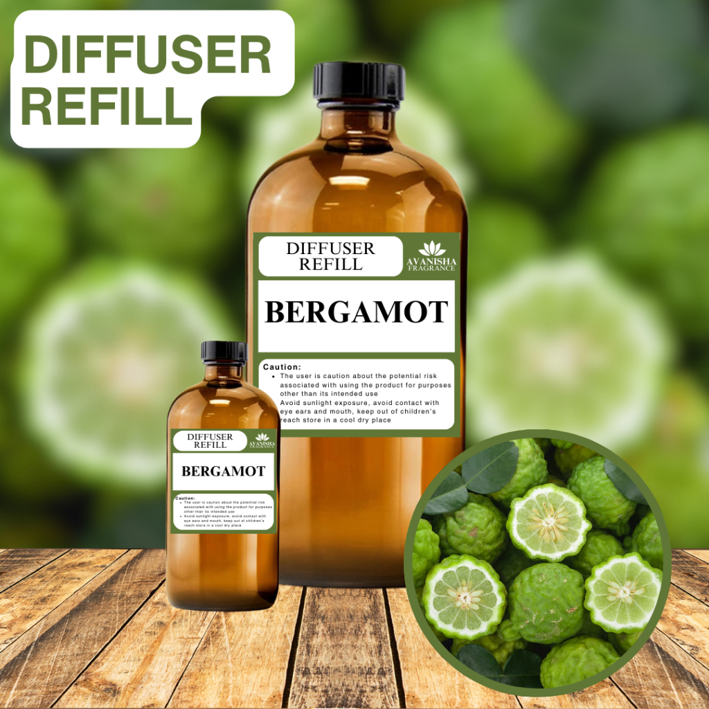 Bergamot Diffuser Refill 120 ml Oil Base | Shopee Philippines
