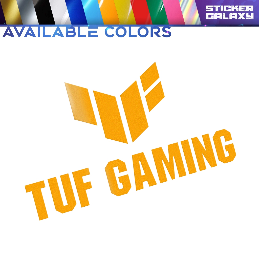 Tuf Gaming WATERPROOF STICKER for pc gamer for pc case, laptop ...