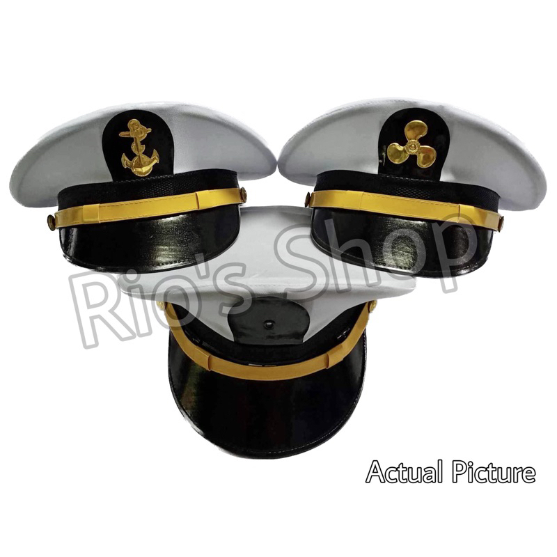Nautical Pershing CAP WITH LOGO DECK,ENGINE&YELLOW STRAP for Adult ...