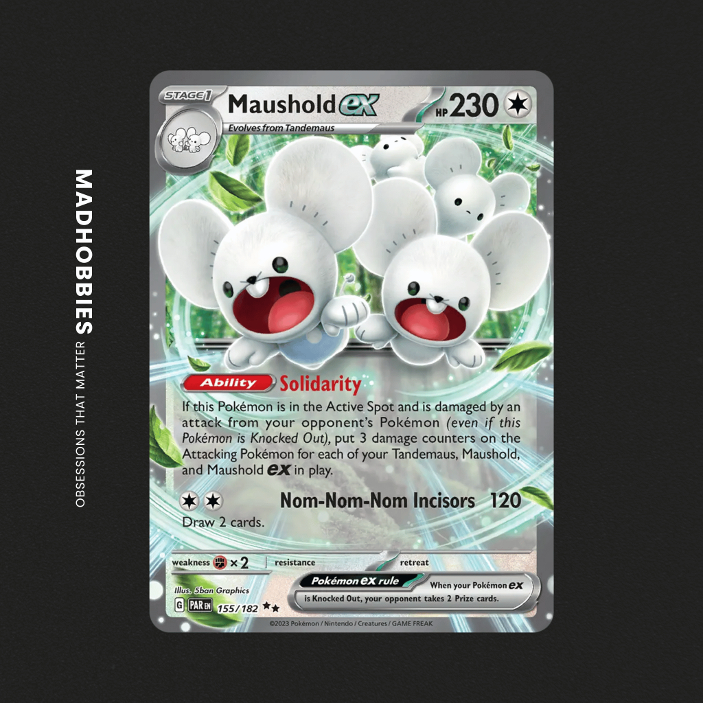 Maushold EX 155/182 - Ultra Rare PALDEAN FATES | Pokemon Trading Card ...