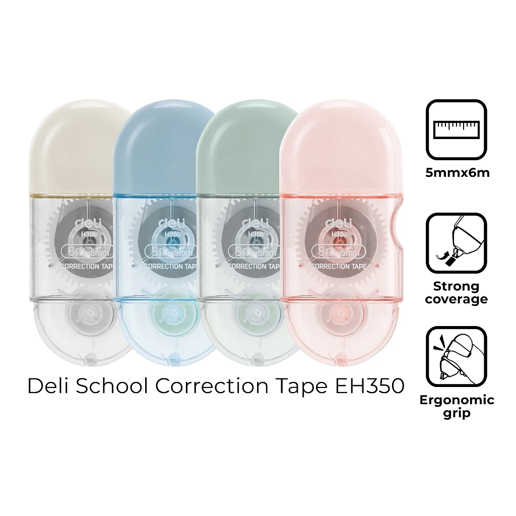 Deli EH350 School Correction Tape (1PC) [79EH350] | Shopee Philippines