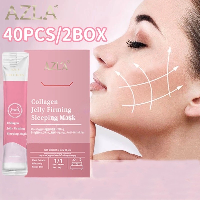 [40PCS/2BOX] AZLA Collagen Firming Sleeping Mask Sleeping Mask Skincare ...