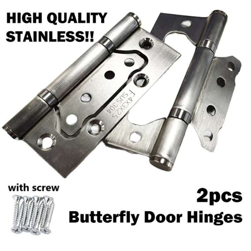 4X3X2.5mm Heavy Duty Thick SUS-304D Stainless Steel Cabinet Door Hinge ...