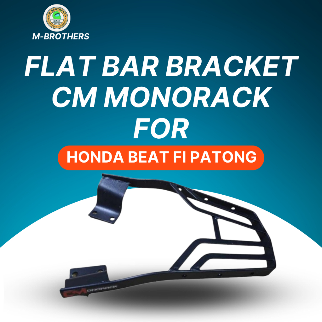 HONDA BEAT FI-PATONG STYLE V1,V2,V3 FLATBAR CM MONORACK BRACKET ...