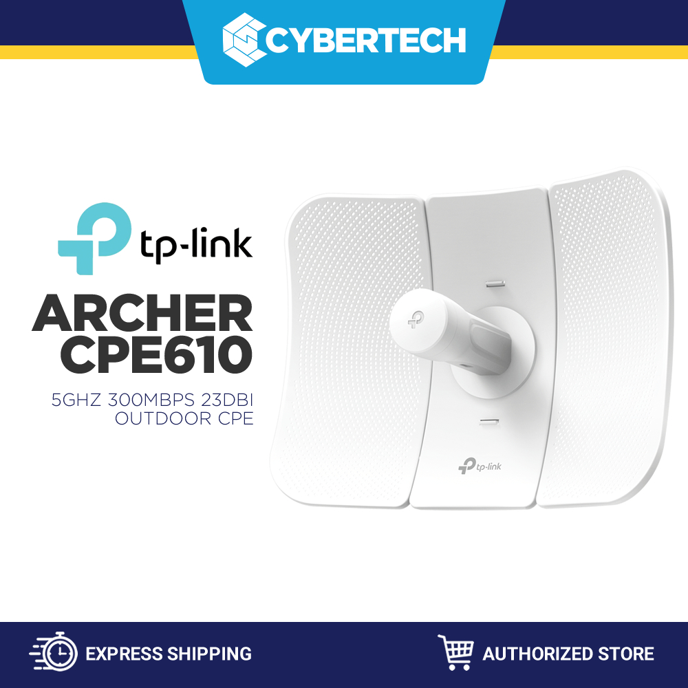 Cybertech TP-Link CPE610 5GHz 300Mbps 23dBi Outdoor CPE | Shopee ...
