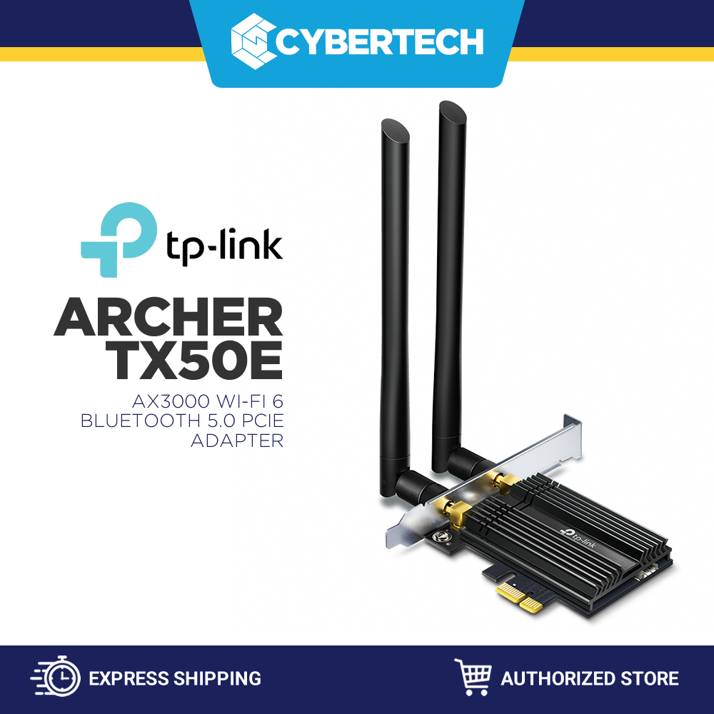 Cybertech TP-Link Archer TX50E AX3000 Wi-Fi 6 Bluetooth 5.0 PCIe ...
