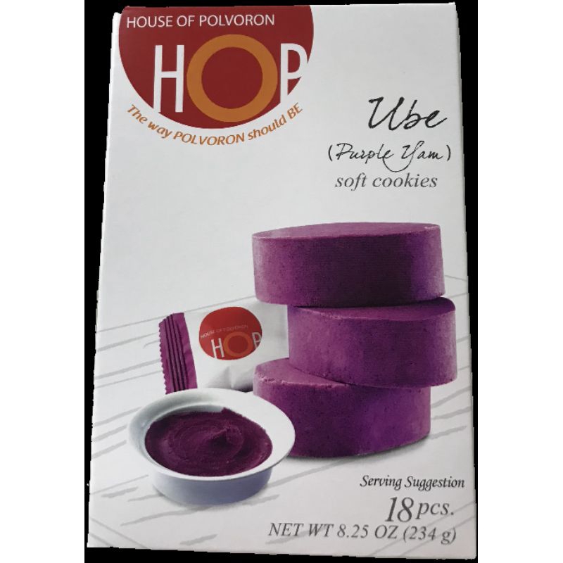 HOP Ube Soft Cookies 18pcs House of Polvoron Purple Yam | Shopee ...