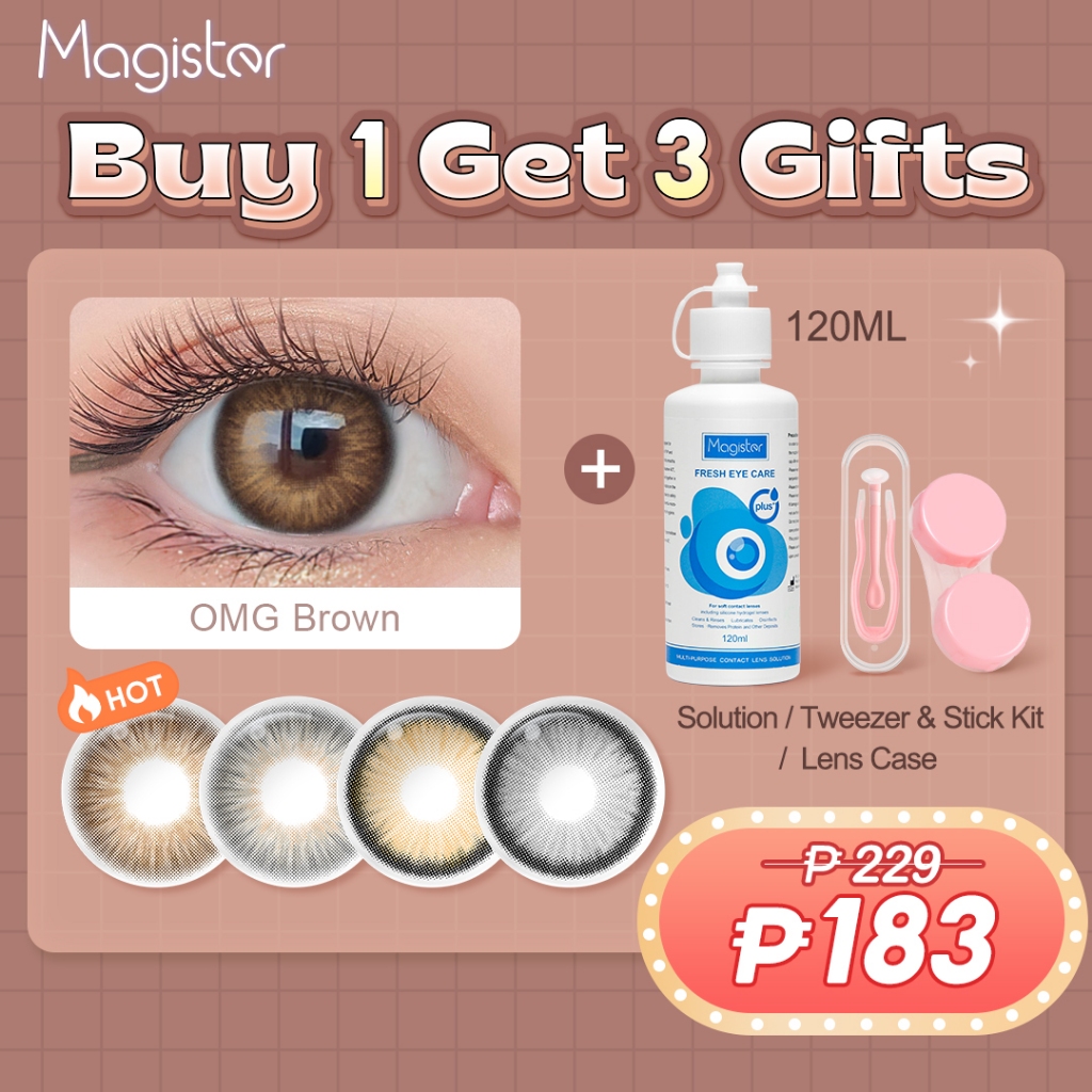 Magister contact lenses brown Contact lenses 14.00-14.50MM Set With ...