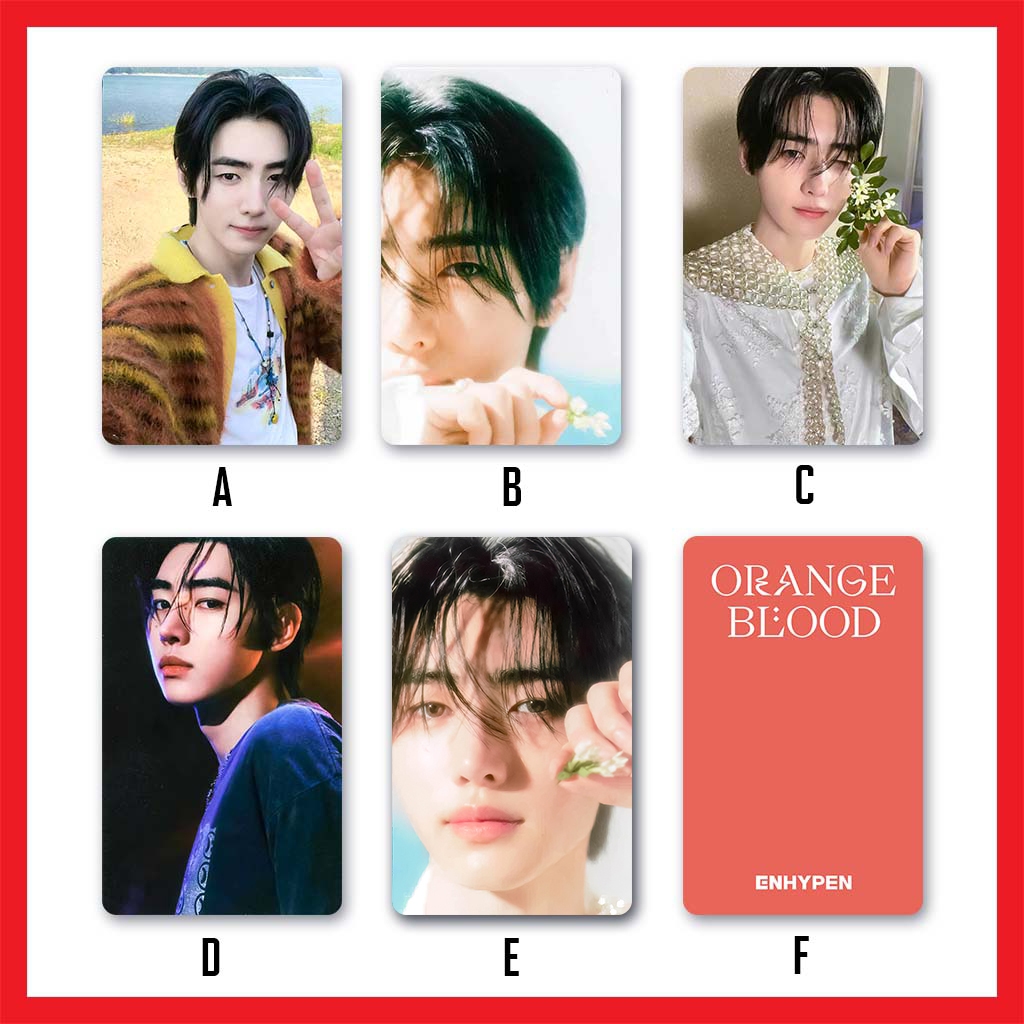 ENHA ORANGE BLOOD ALBUM POB ALADIN WEVERSE LOMO CARDS PHOTOCARDS HD ...