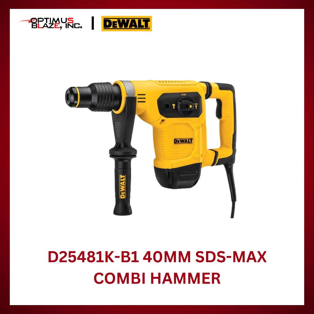OptimusBlaze Genuine Dewalt D25481K-B1 40mm SDS-Max Combination Hammer ...