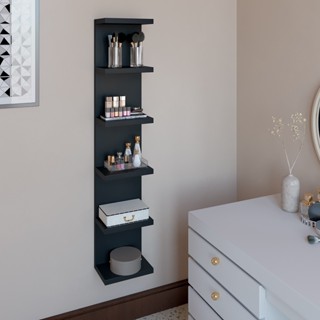 Wall-mounted rack, simple storage rack, wooden 3-5 layer storage rack ...