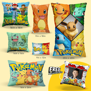 Pokemon Pillow Character Design Pikachu Bulbasaur Gengar Assorted Sizes ...