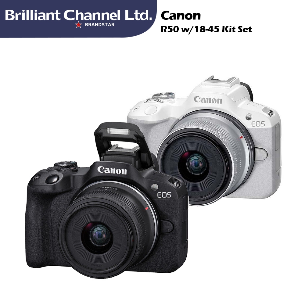 Canon EOS R50 w/ RF-S 18-45mm F4.5-6.3 is STM Lens Mirrorless Vlogging ...