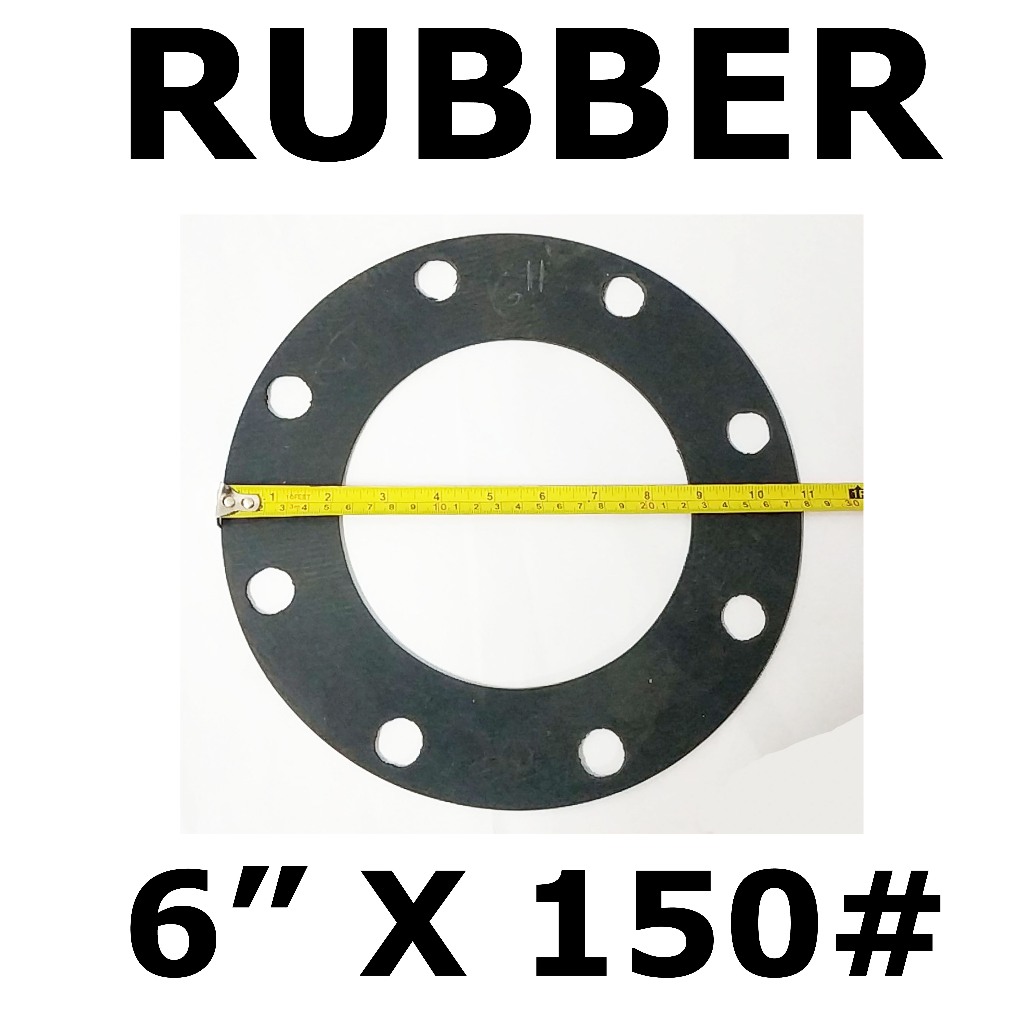 RUBBER GASKET FOR SLIP ON FLANGE 6" X 150# ASTM 150 ...