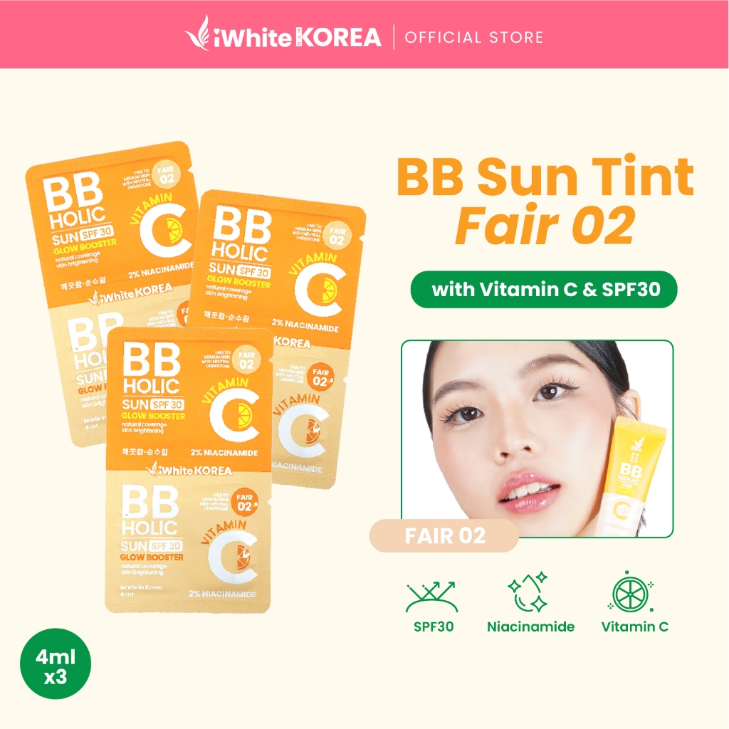 iWhite Korea BB Holic Vitamin C Skin Tint Fair Sachet 4ml x 3pcs ...