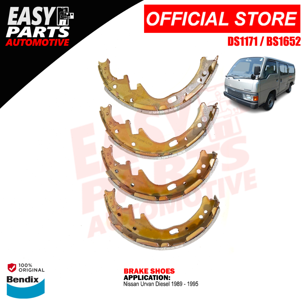 Bendix Brake Shoes DS1171 / BS1652 Nissan Urvan Diesel | Shopee Philippines
