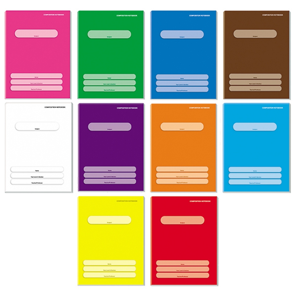 Set of 10 Orions Composition Color Coding Notebook (80 leaves) | Shopee ...
