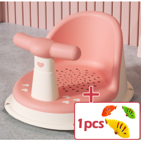 Baby Bath Seat 2 in 1 Safety Non-slip Baby Stool with Backrest Baby ...