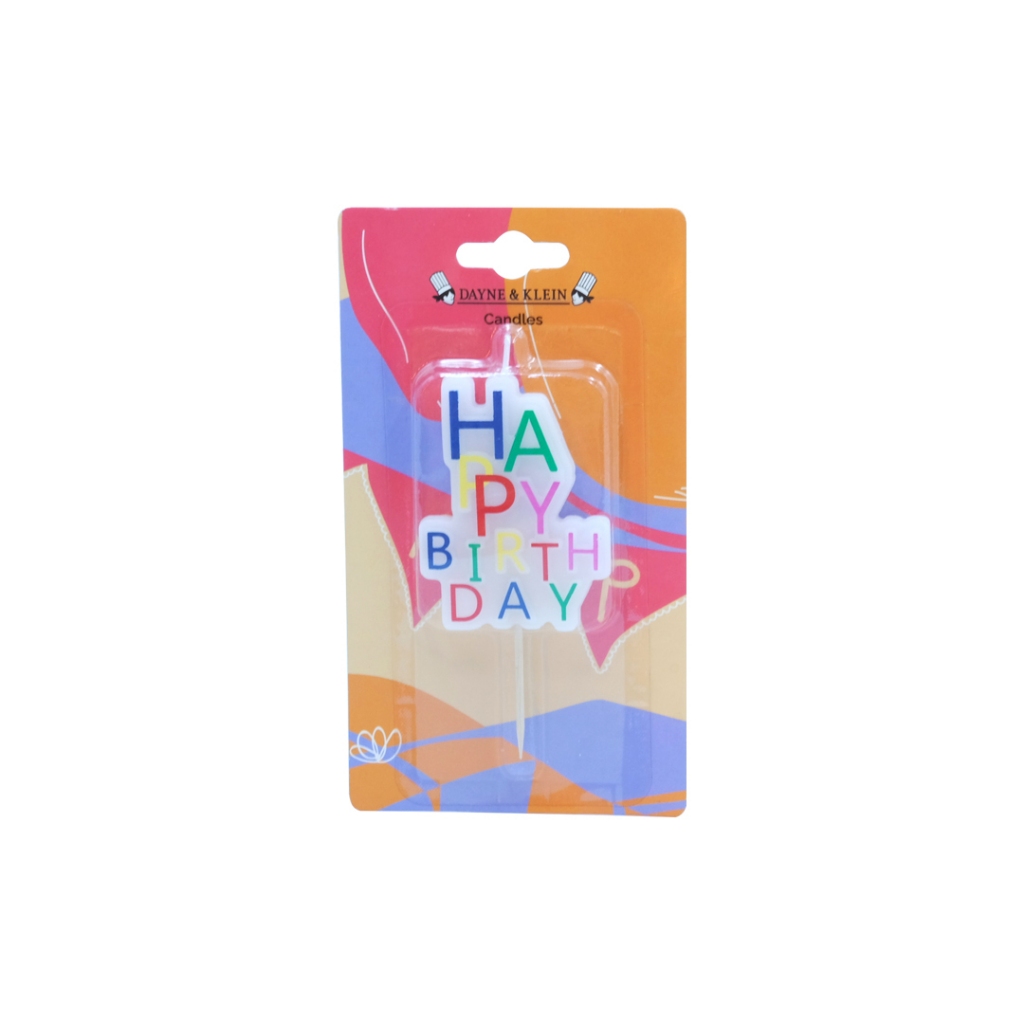 All About Baking - AAB HBD Colorful Plague Candle | Shopee Philippines