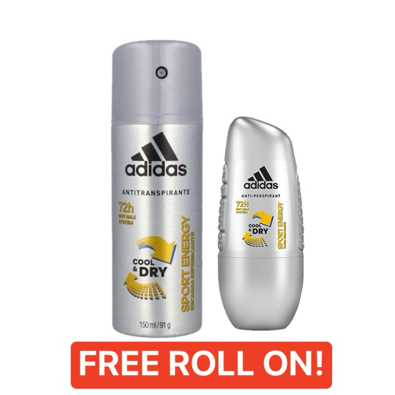 Adidas Sport Energy Anti-Perspirant Deodorant for men | Shopee Philippines