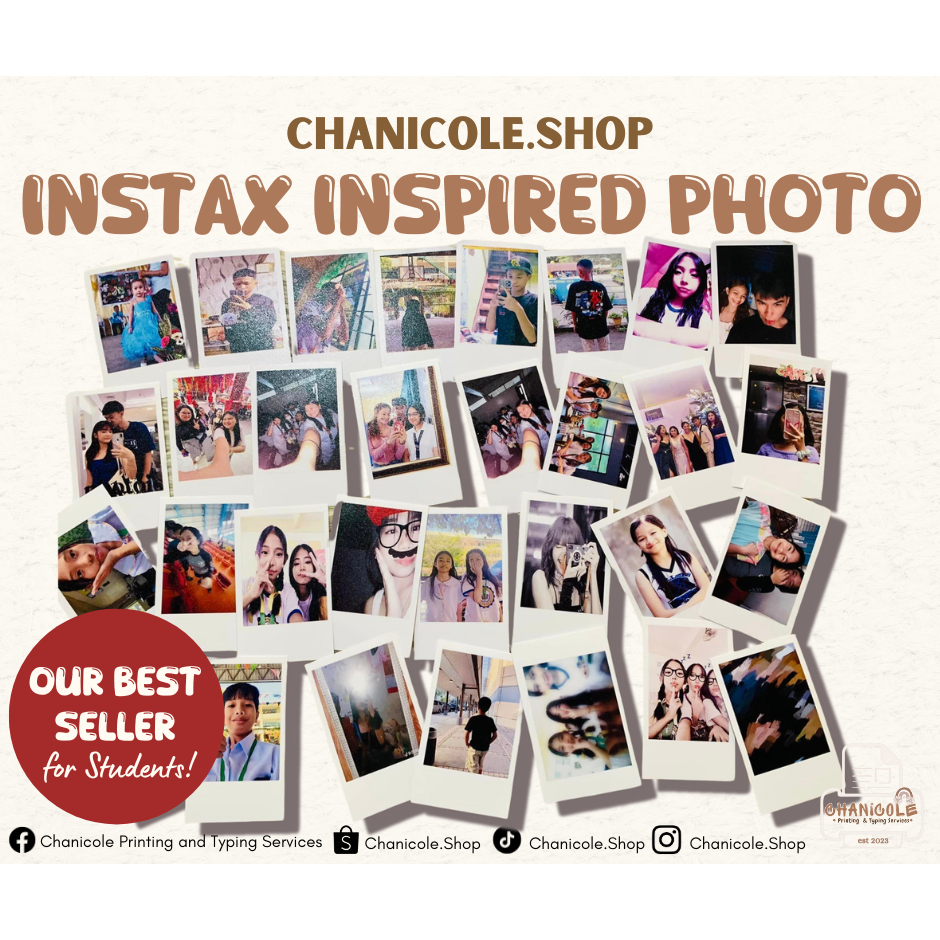 INSTAX INSPIRED PHOTO PRINT | MINI SIZE | WATERPROOF | 11 PCS SET ...