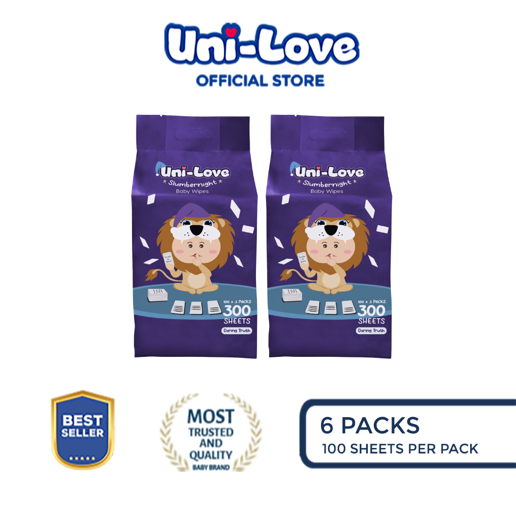 UniLove Slumbernight Baby Wipes - Daring Truth 300's (Special Package ...