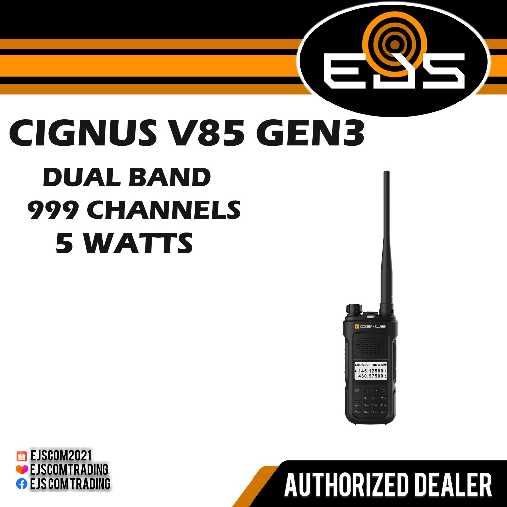 CIGNUS V85 GEN3 DUAL BAND RADIO 5WATTS | Shopee Philippines