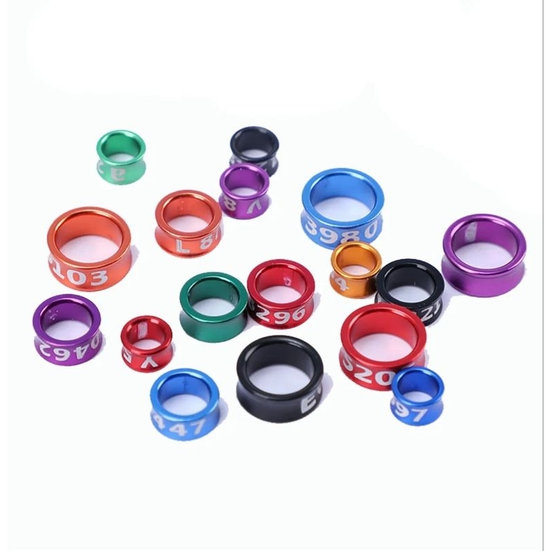 Bird Ring 4mm 4.7mm 5mm 6mm 7mm African Lovebirds albs Cockatiels Keets ...