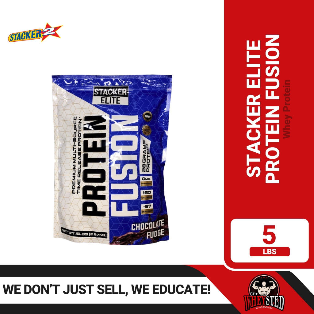 STACKER ELITE PROTEIN FUSION (57 SERVINGS) 28 GRAMS PROTEIN | Shopee ...