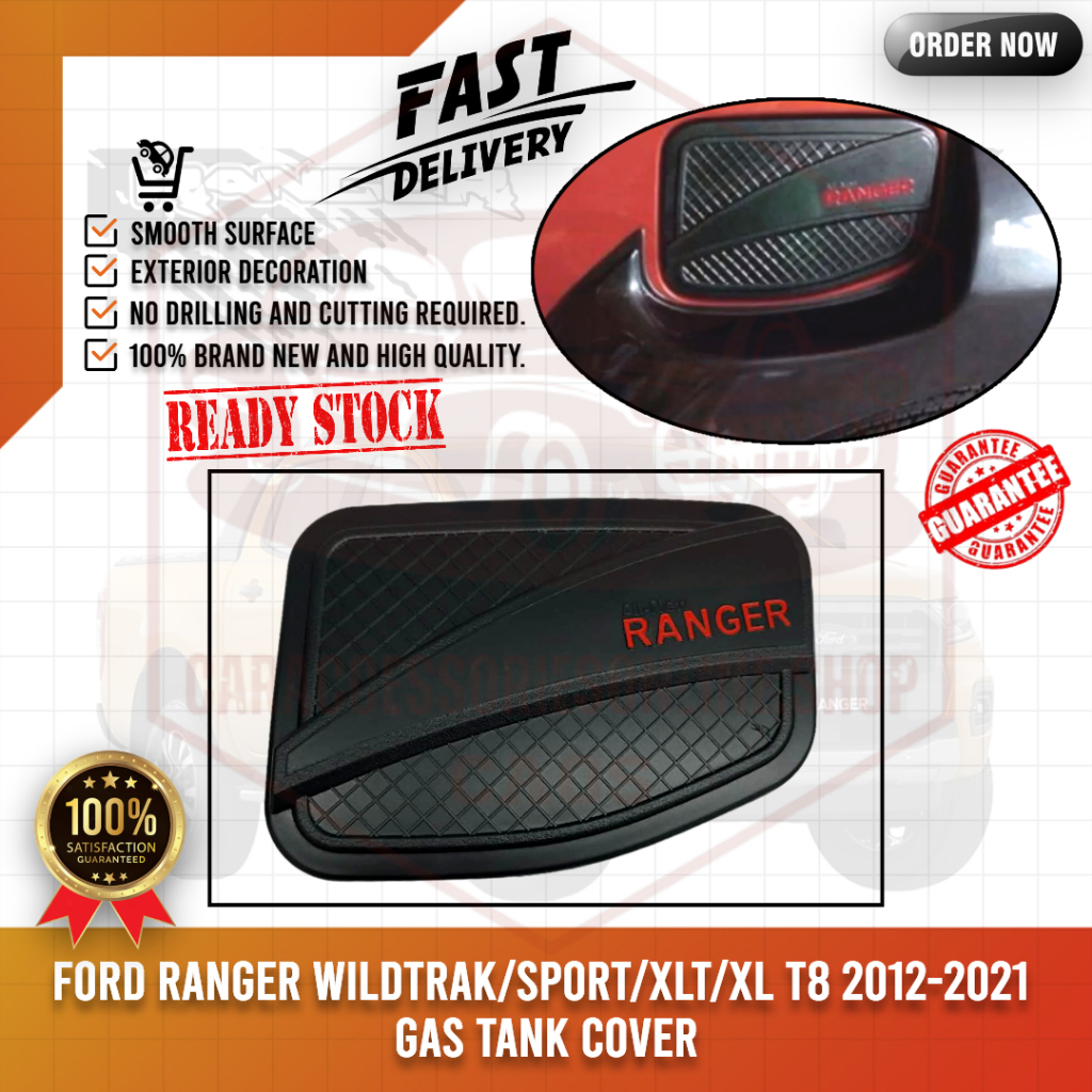 CAOS - FORD RANGER WILDTRAK/SPORT/XLT/XL T8 2012 - 2021 GAS TANK COVER ...