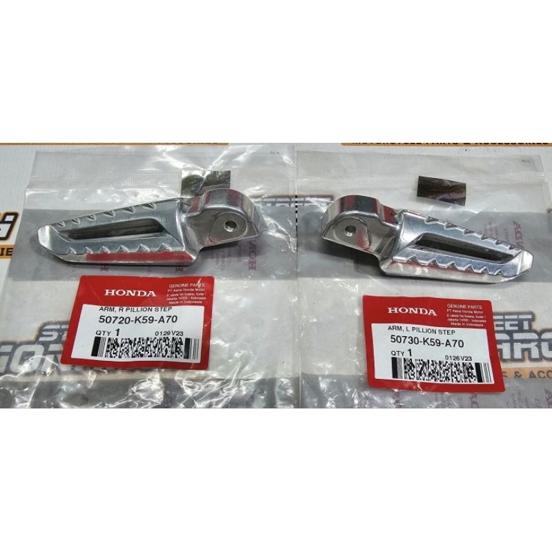 GENUINE PASSENGER FOOTREST /PILLION STEP HONDA CLICK 125 V2 V3 / 150 R ...
