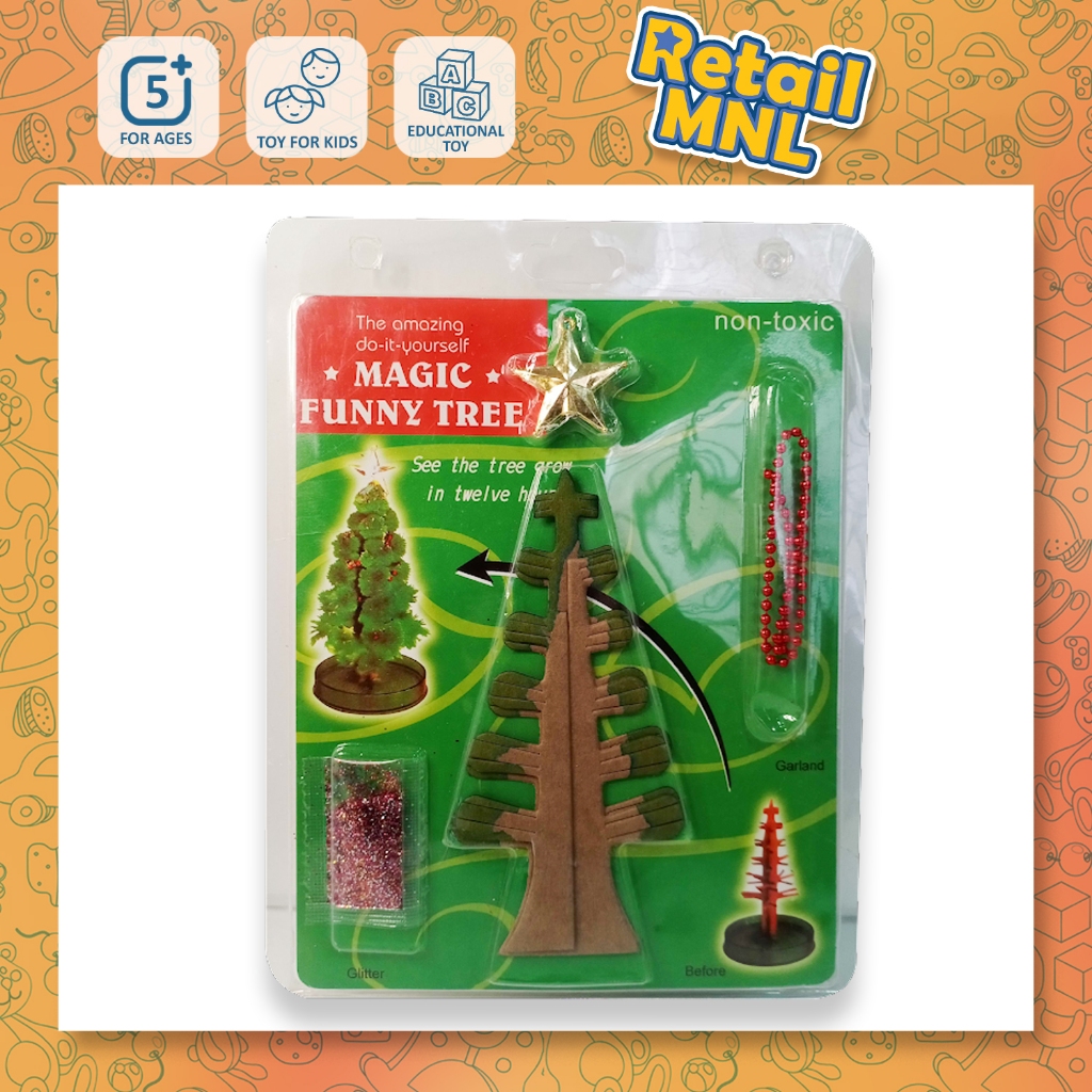 Retailmnl Magic Crystal Growing Tree Educational Toy Pine Tree Science ...