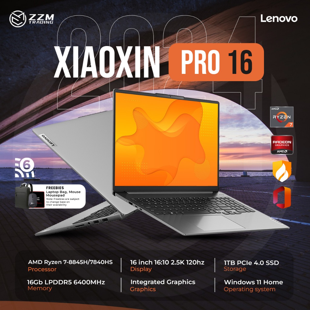 Xiaoxin Pro 16 (2024) R7-8845H | 16" 2560*1600 120hz 16GB Integrated ...