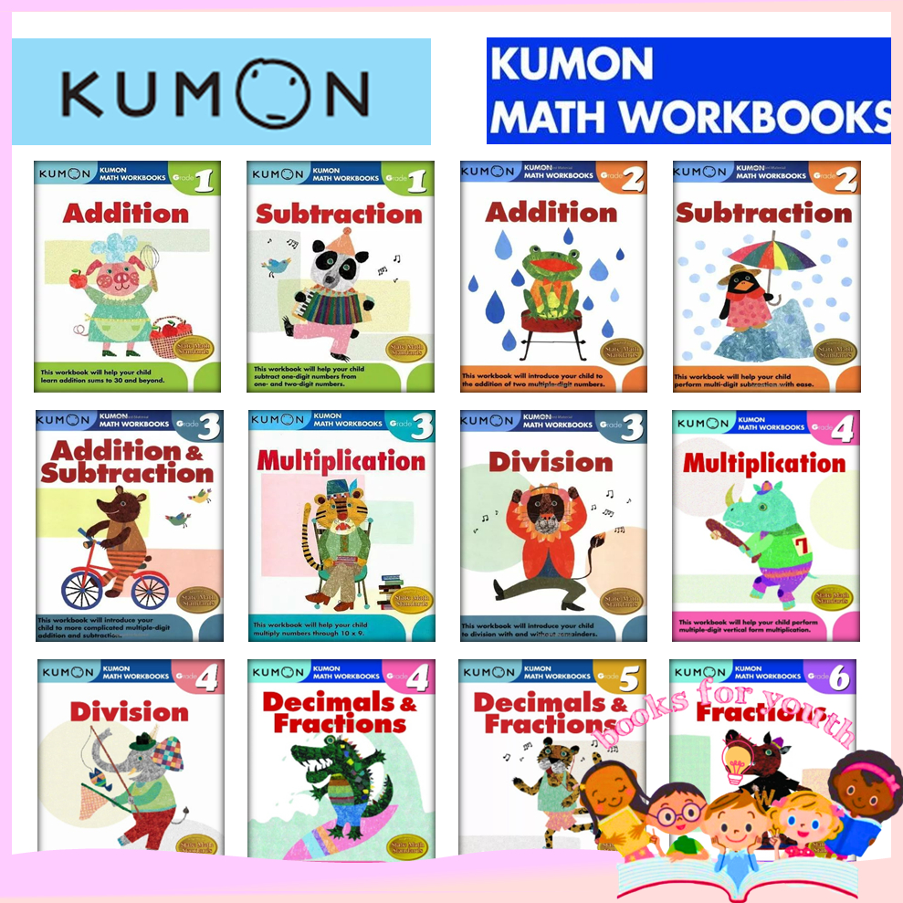 KUMON Math Workbooks For Graders [Activity Book] [Paperback] | Shopee ...