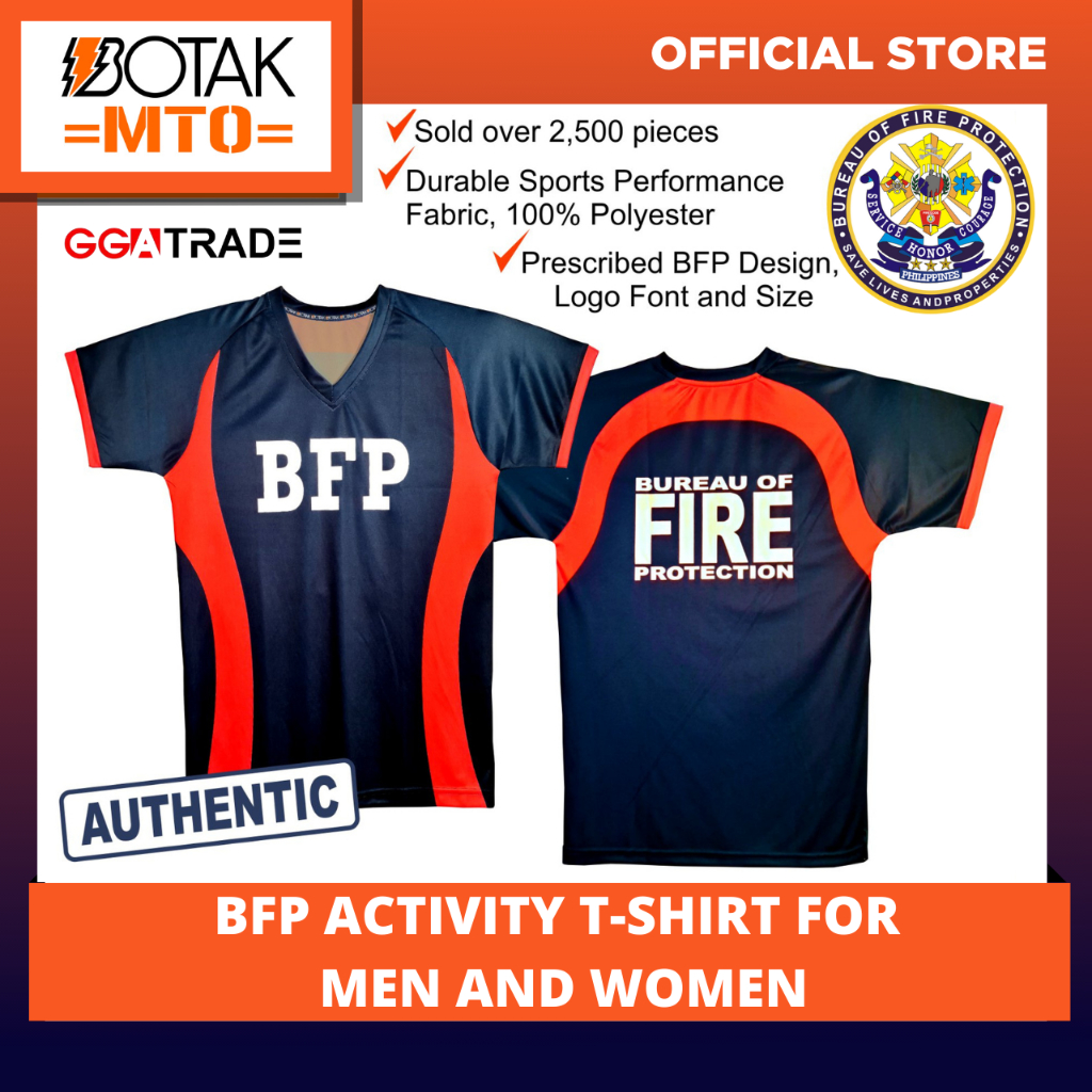 ISPORT BOTAK| BFP OFFICIAL ACTIVITY SHIRT FOR MEN AND WOMEN BY GGA ...