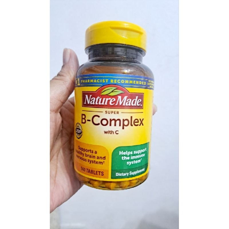 Nature Made Super B Complex +C 140Tablets, STRESS B-Complex 75Tablets ...