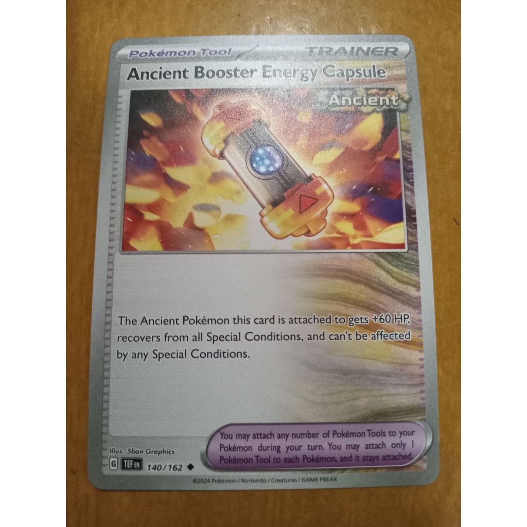 Ancient Booster Energy Capsule - 140/162 - Uncommon Pokemon TCG ...