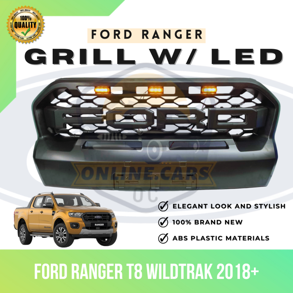 OC - FORD RANGER T8 WILDTRAK 2018+ FRONT GRILL (10092) | Shopee Philippines