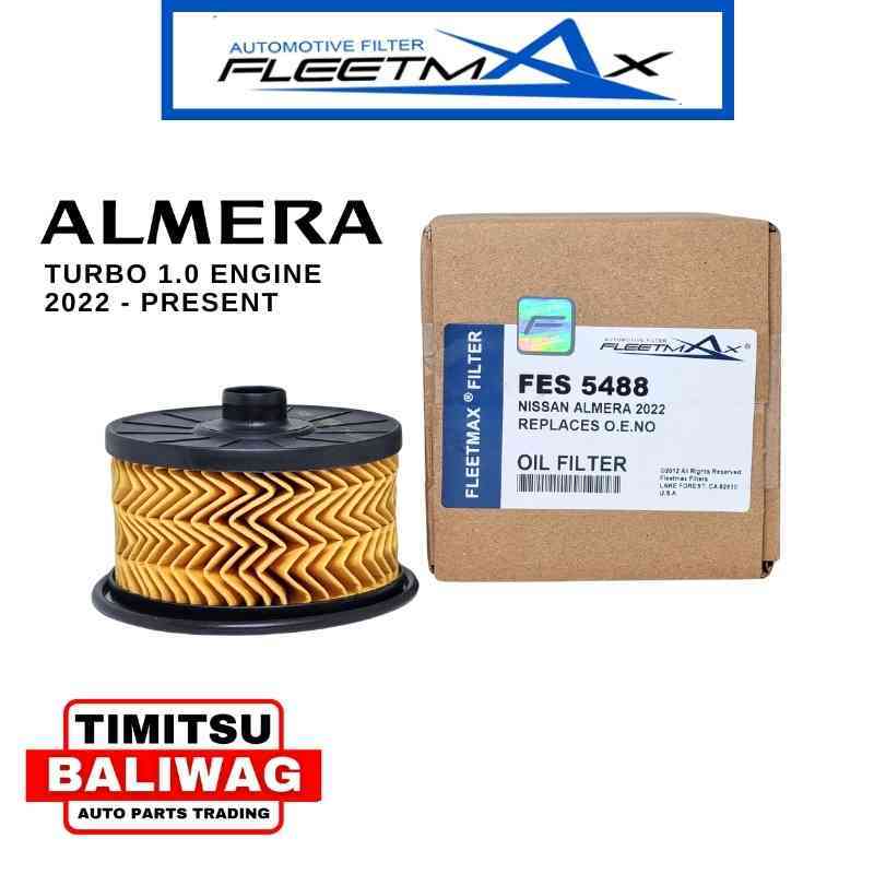 FLEETMAX OIL FILTER FOR NISSAN ALMERA 1.0 TURBO 2022-2023 FES 5488 ...