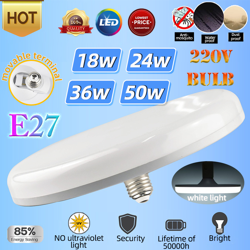 (COD)Energy Saving E27 UFO White Light 18W 24W 36W 50W 220v LED Bulb ...