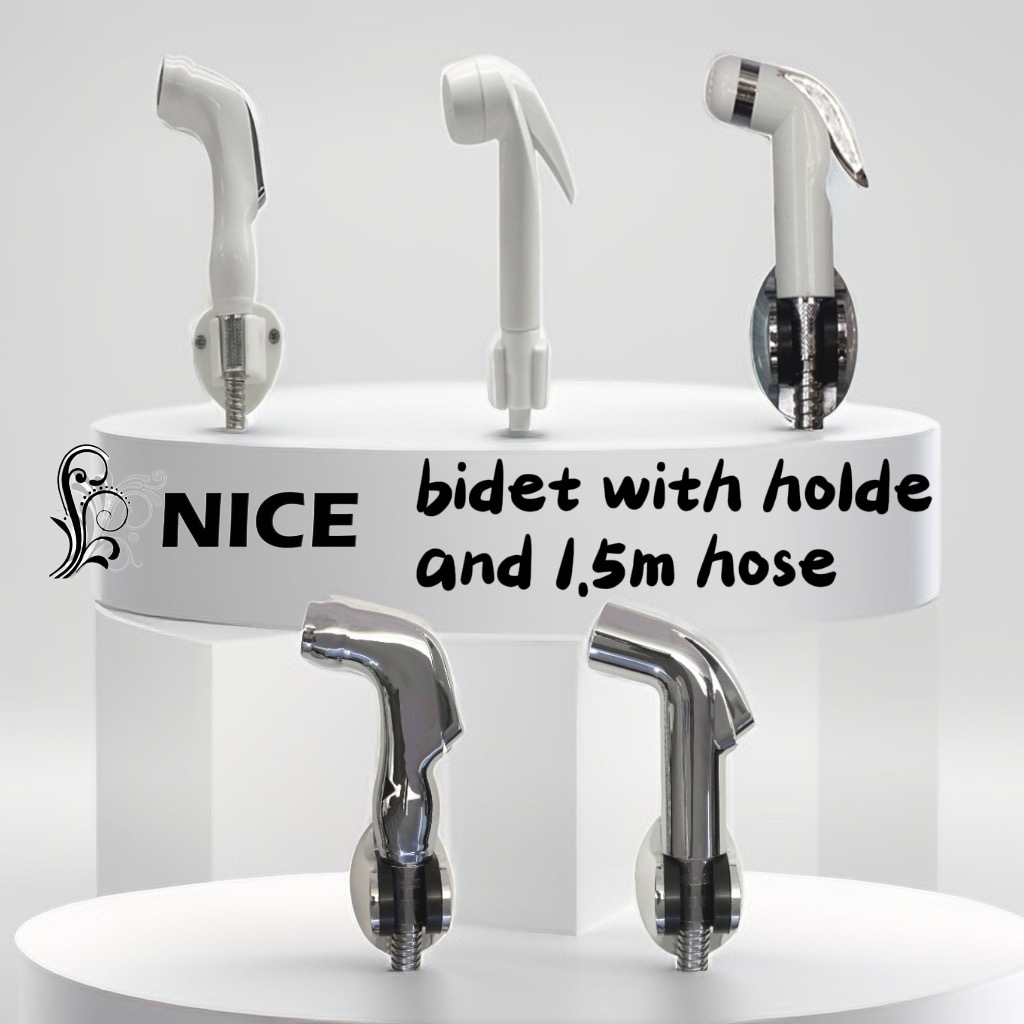 NICE Bidet Spray set with 1.5m flexible hose &holder toilet kitchen ...