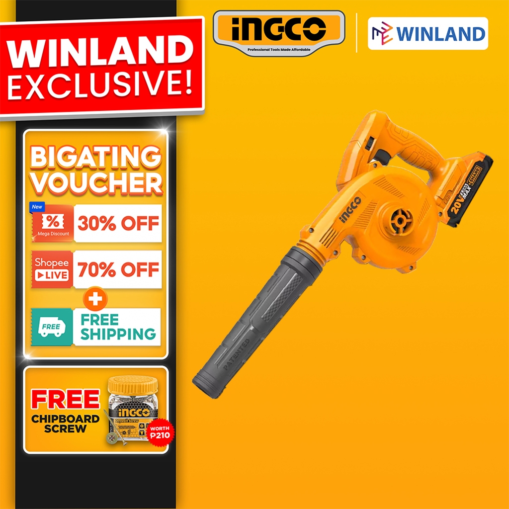 Ingco by Winland Lithium-ion Cordless Blower P20S CABLI200181 ING-CT ...