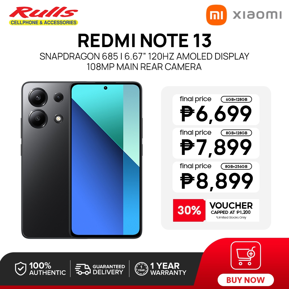 Xiaomi Redmi Note 13 Smartphone | 6GB+128GB / 8GB+128GB / 8GB+256GB ...