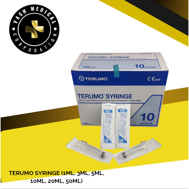TERUMO SYRINGE (1ml, 3ml, 5ml, 10ml, 20ml, 50ml) | Shopee Philippines