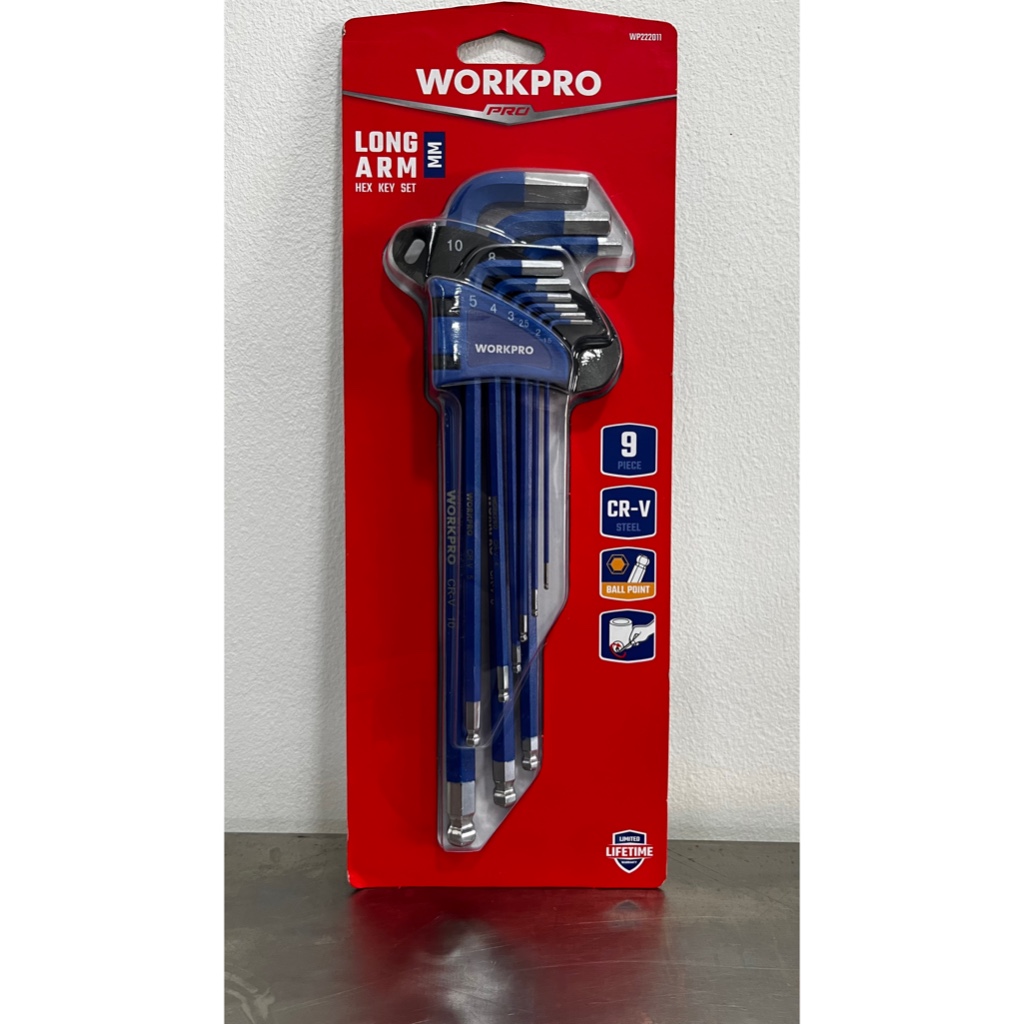 Workpro 9pcs Long Arm Ball Point Hex Key Set (Metric) | Shopee Philippines