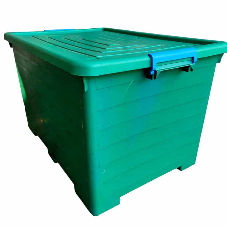 160L STORAGE BOX [N0.056] HEAVY DUTY WITH WHEELS (GREEN COLOR) | Shopee ...