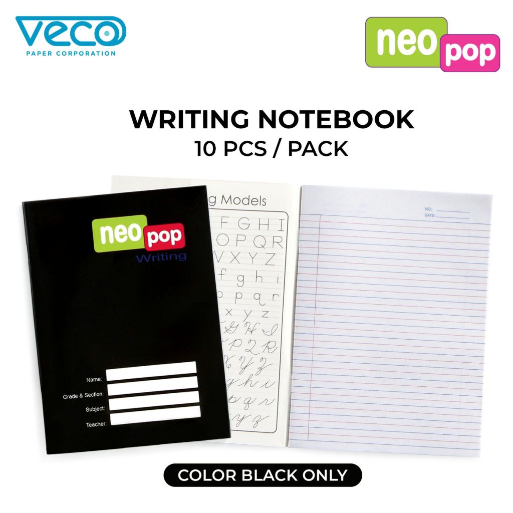 Veco NeoPop Notebook Color Coding with Plastic cover WRITING 80lvs ...