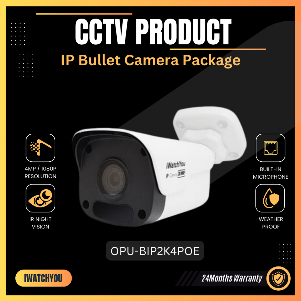 2k 4MP Network IR Bullet Camera with POE and ONVIF Support | Shopee ...