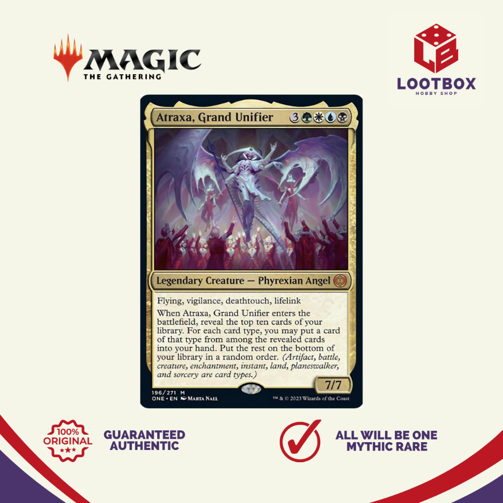 Magic the Gathering: Atraxa, Grand Unifier (Mythic Rare) - All Will Be ...