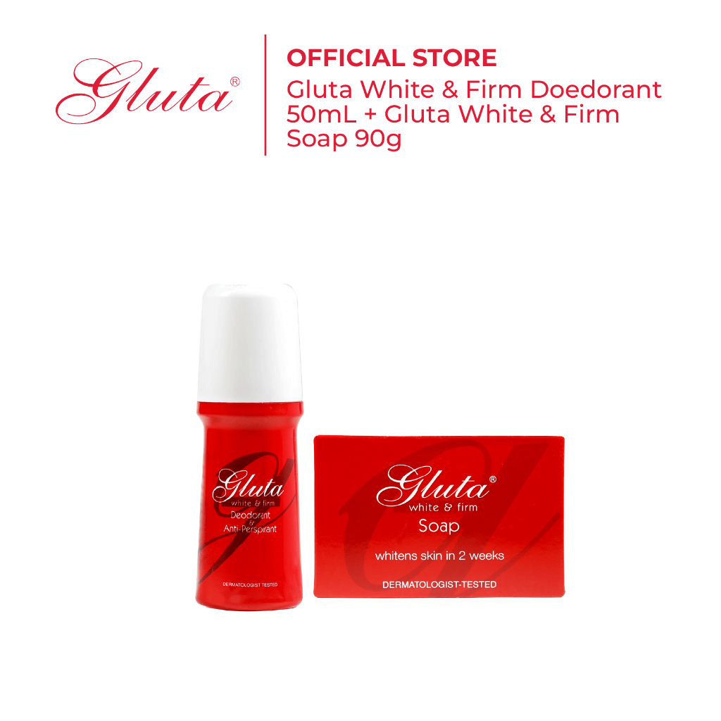 PERFECT PAIR Gluta White & Firm Deodorant + Gluta White & Firm Soap 90g ...